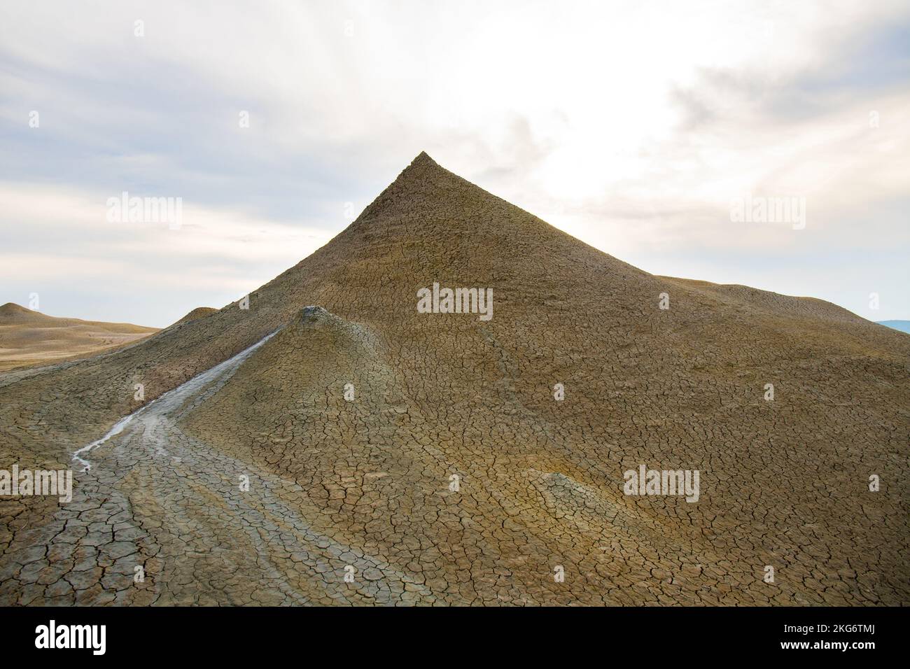 Beautiful mud volcanoes in the mountains. Gobustan. Azerbaijan Stock Photo - Alamy