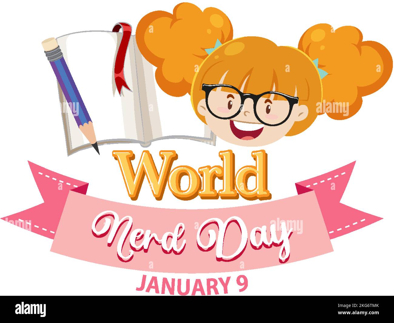 World Nerd Day Banner Design illustration Stock Vector Image & Art - Alamy