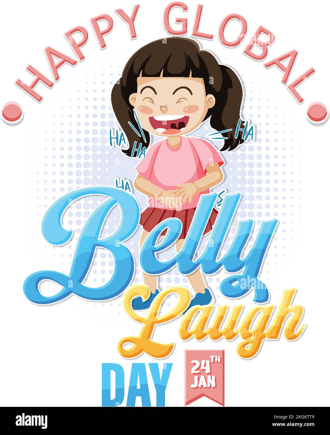 Global Belly Laugh Day Banner Design illustration Stock Vector Image ...