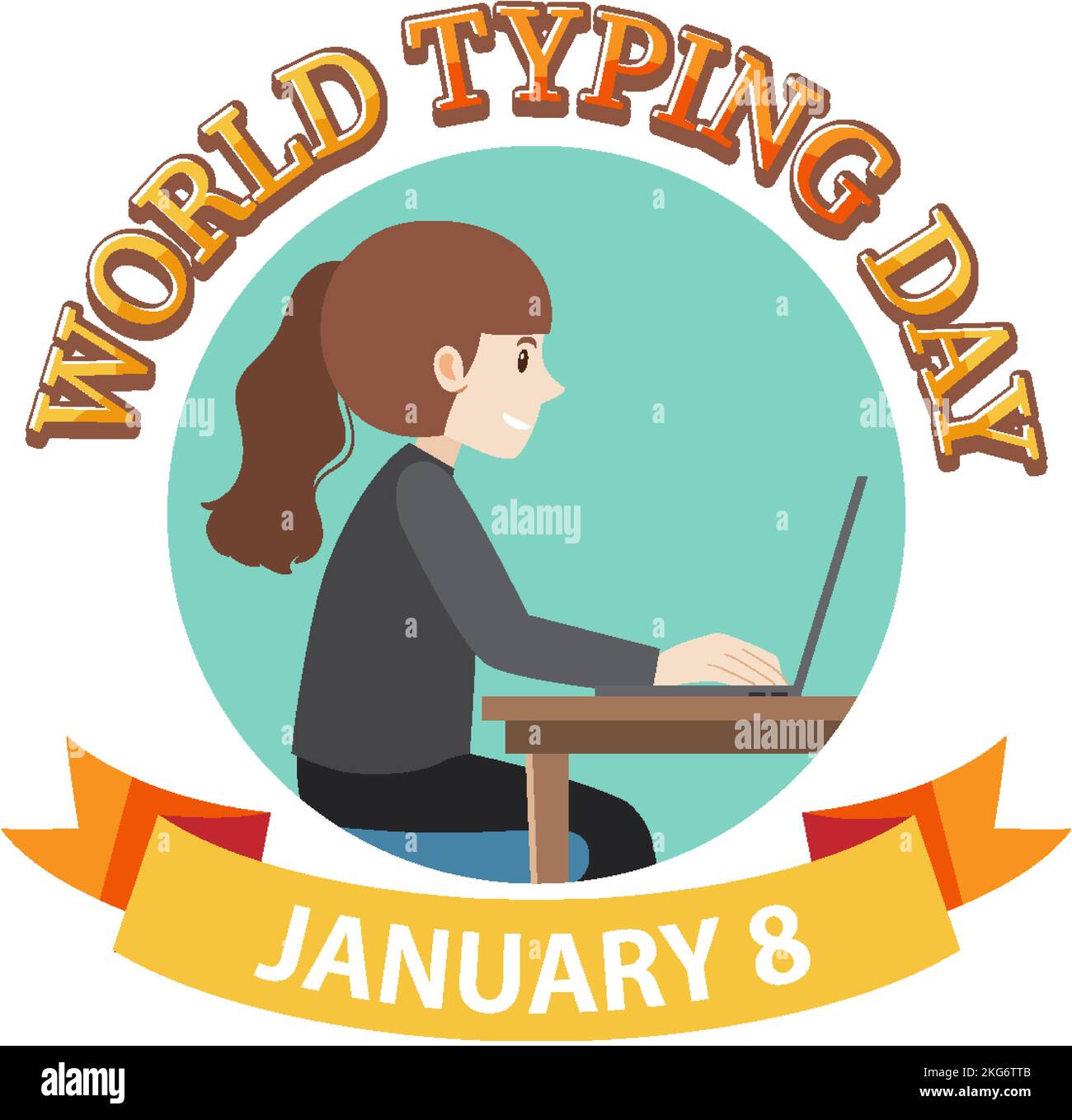 World Typing Day Banner Design illustration Stock Vector Image & Art ...