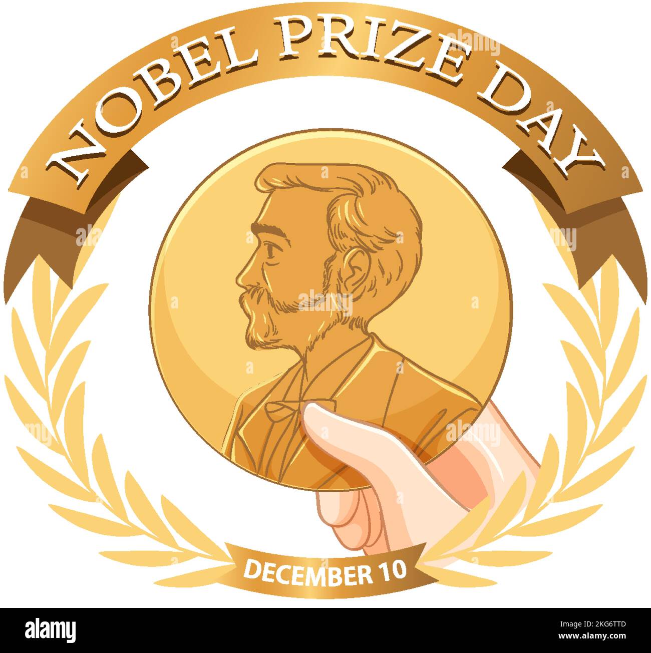 Nobel Prize Day Banner Design illustration Stock Vector Image & Art - Alamy