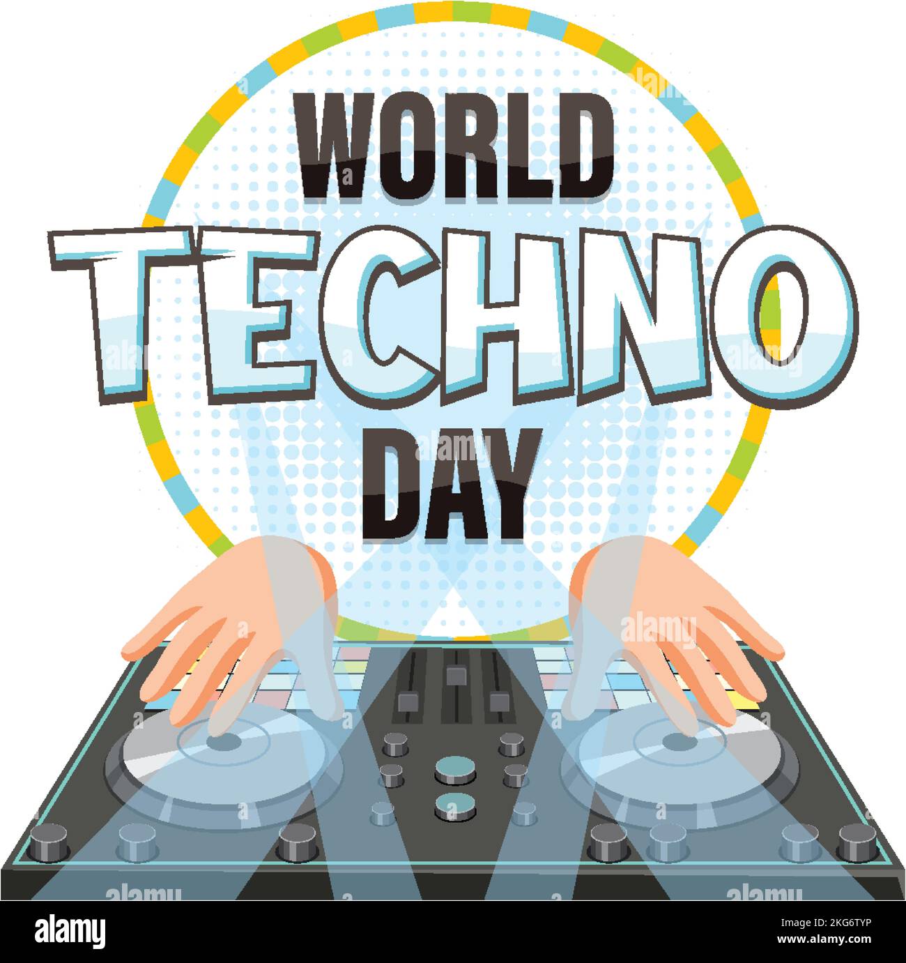 World Techno Day Banner Design illustration Stock Vector Image & Art ...