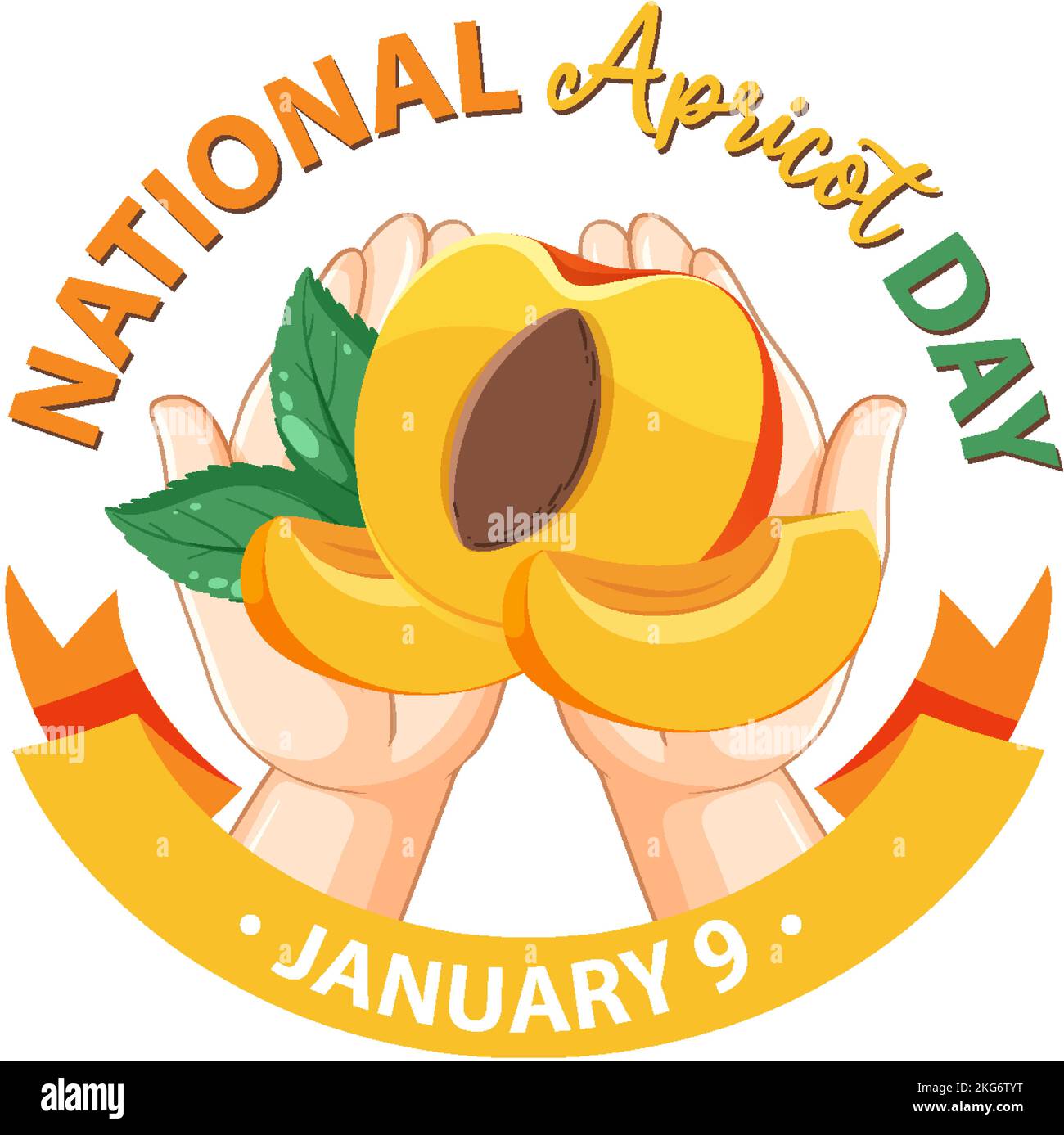 National apricot day icon illustration Stock Vector Image & Art - Alamy