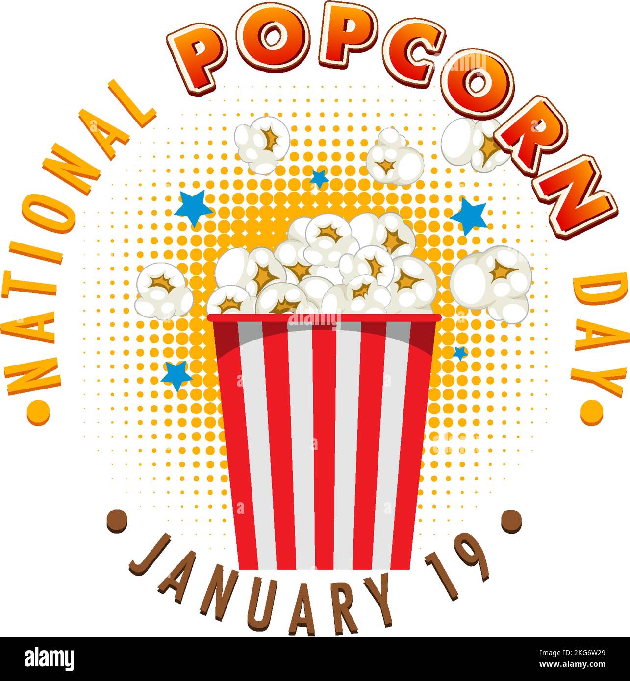 National Popcorn Day Banner Design illustration Stock Vector Image ...