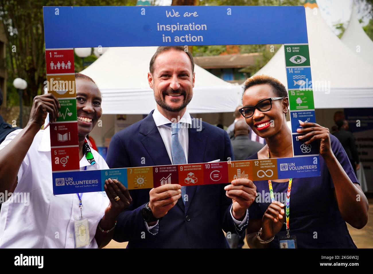Nairobi Kenya 22nd Nov 2022 Crown Prince Haakon Arrive For A