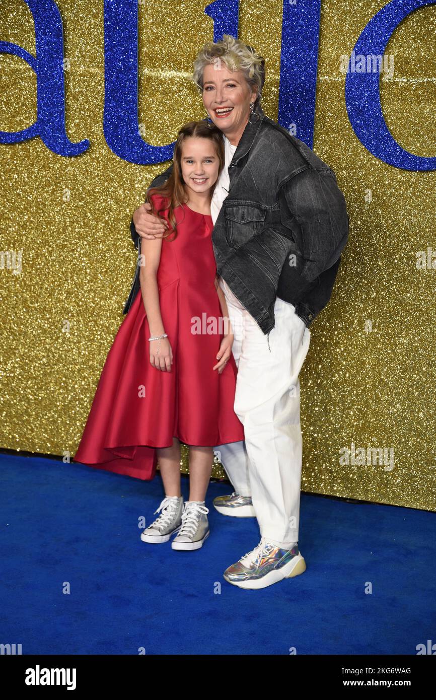Alisha Weir, Emma Thompson. Matilda : The Musical UK Gala Screening ...