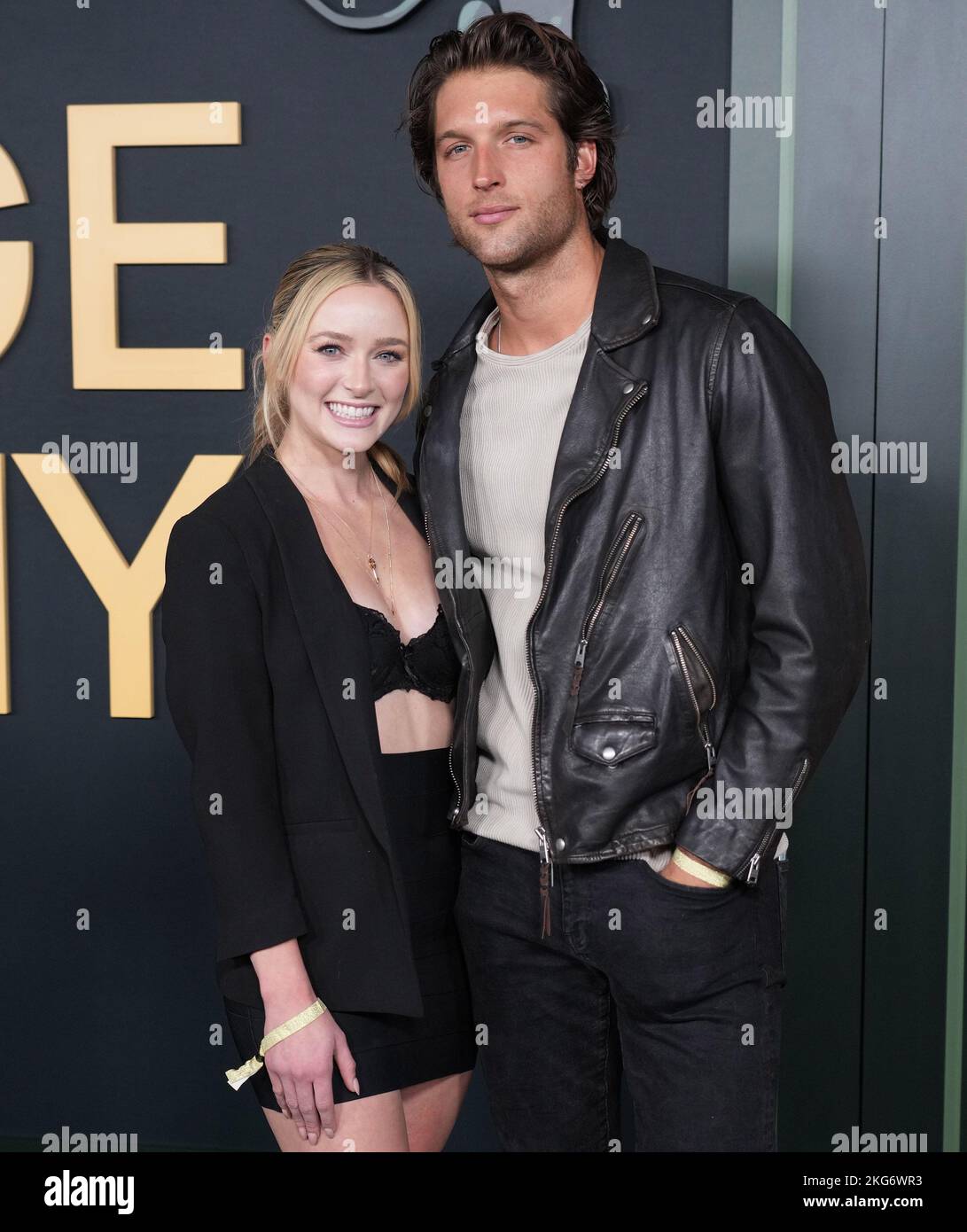 (L-R) Greer Grammer and Zak Steiner arrives at the Showtime's GEORGE ...