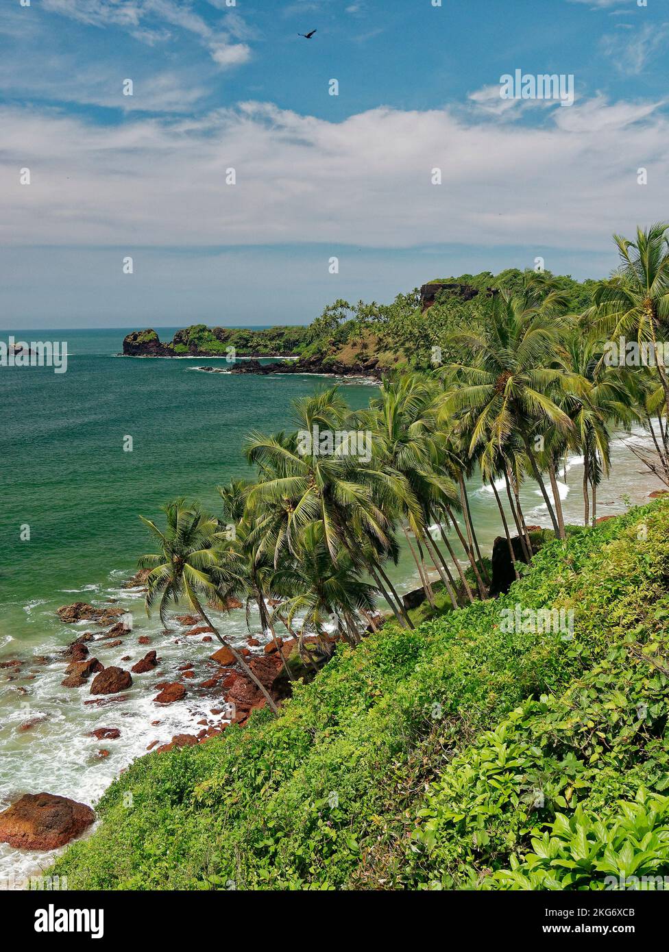 Beautiful view of a Cabo de Rama beach in state Goa India 10 14 2022 ...