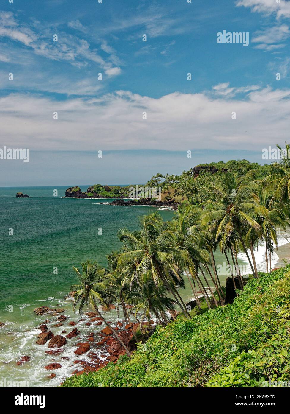 Beautiful view of a Cabo de Rama beach in state Goa India 10 14 2022 ...
