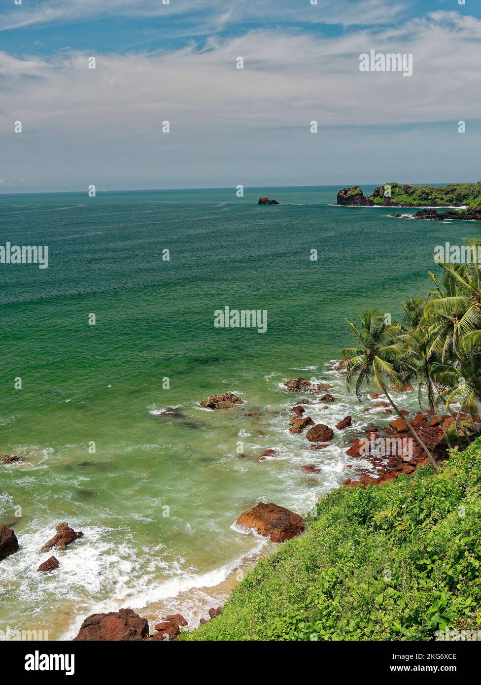 Beautiful view of a Cabo de Rama beach in state Goa India 10 14 2022 ...