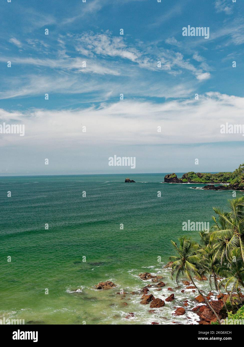 Beautiful view of a Cabo de Rama beach in state Goa India 10 14 2022 ...