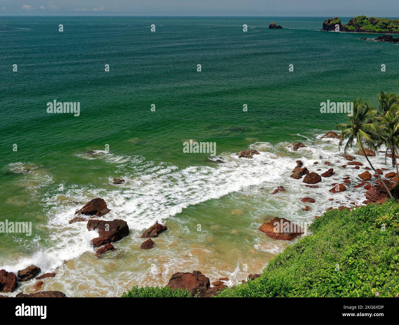 Beautiful view of a Cabo de Rama beach in state Goa India 10 14 2022 ...