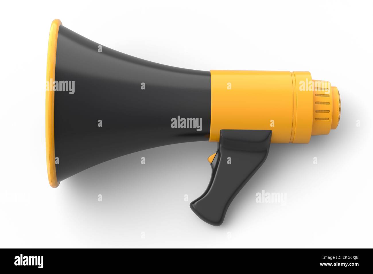 Megaphone for advertisement or hiring isolated on white background ...