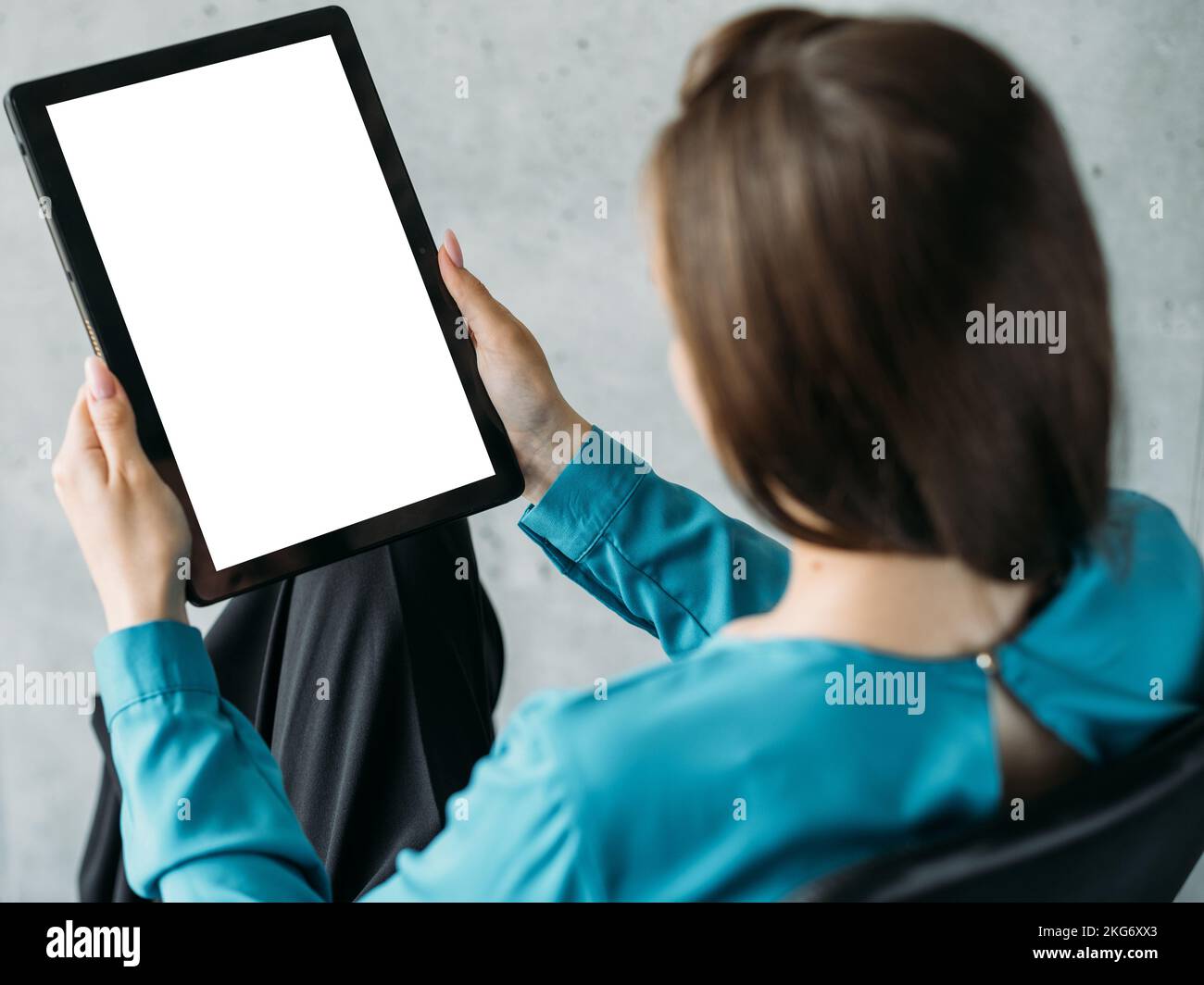 office work computer mockup digital technology Stock Photo - Alamy