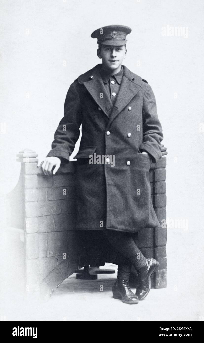 First World War era portrait a British soldier, a Sapper in the Royal ...