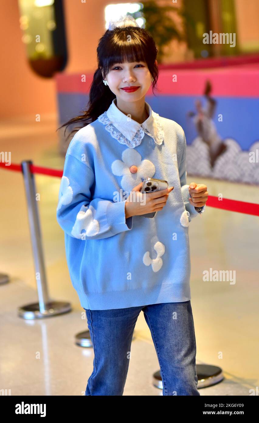 Chinese pop singer Liu Nian attended the AKB48TeamSH fans meeting in Shanghai, China, 21 ...