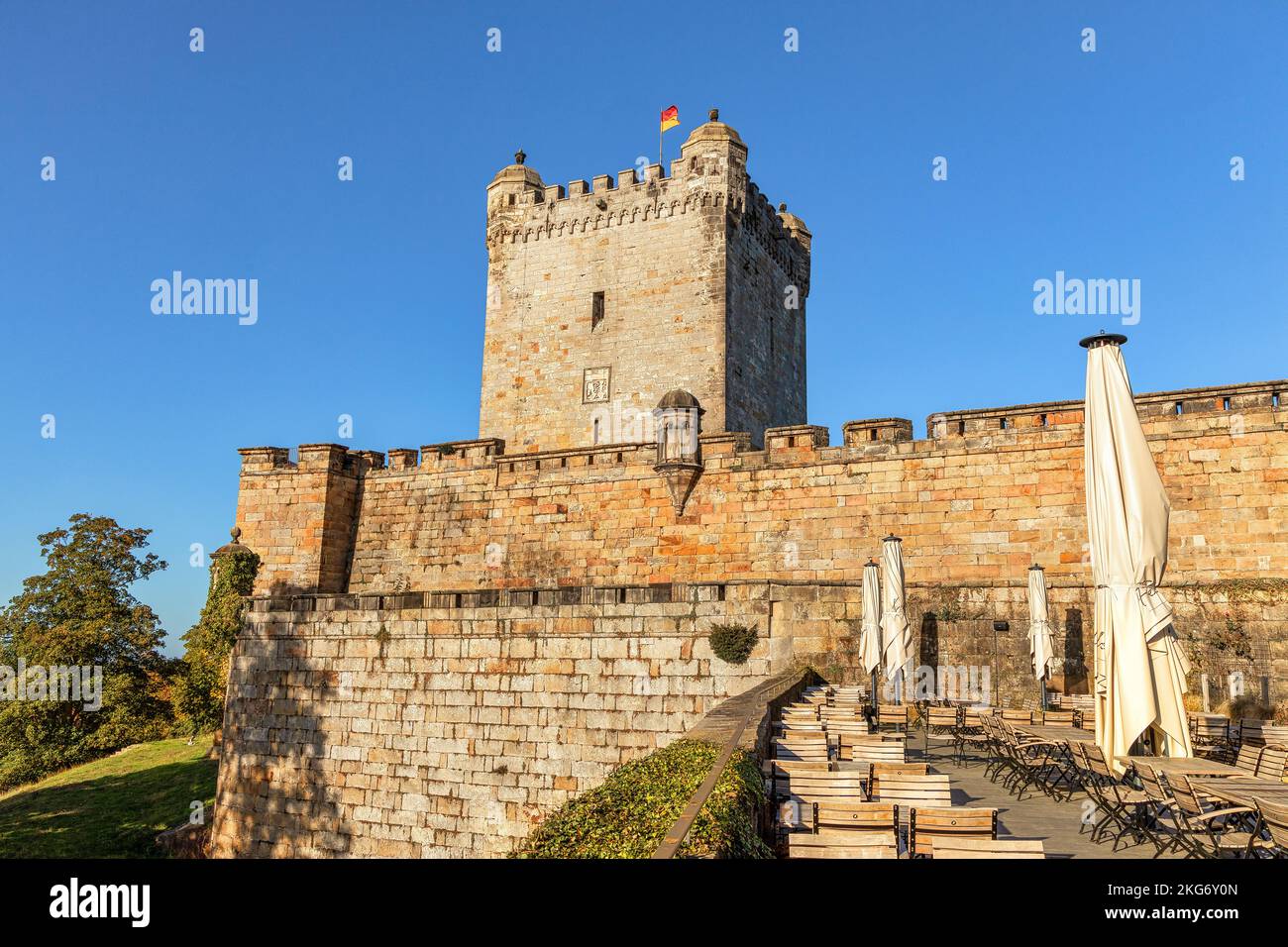 Tower of Schloss Bentheim in Bad Bentheim, Lower Saxony, Germany Stock ...