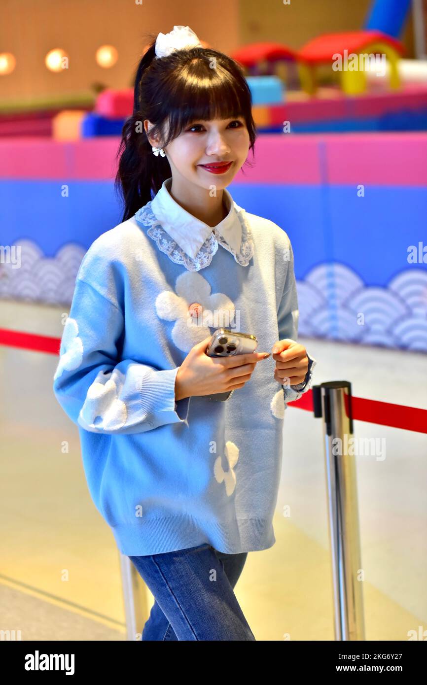 Chinese pop singer Liu Nian attended the AKB48TeamSH fans meeting in Shanghai, China, 21 ...