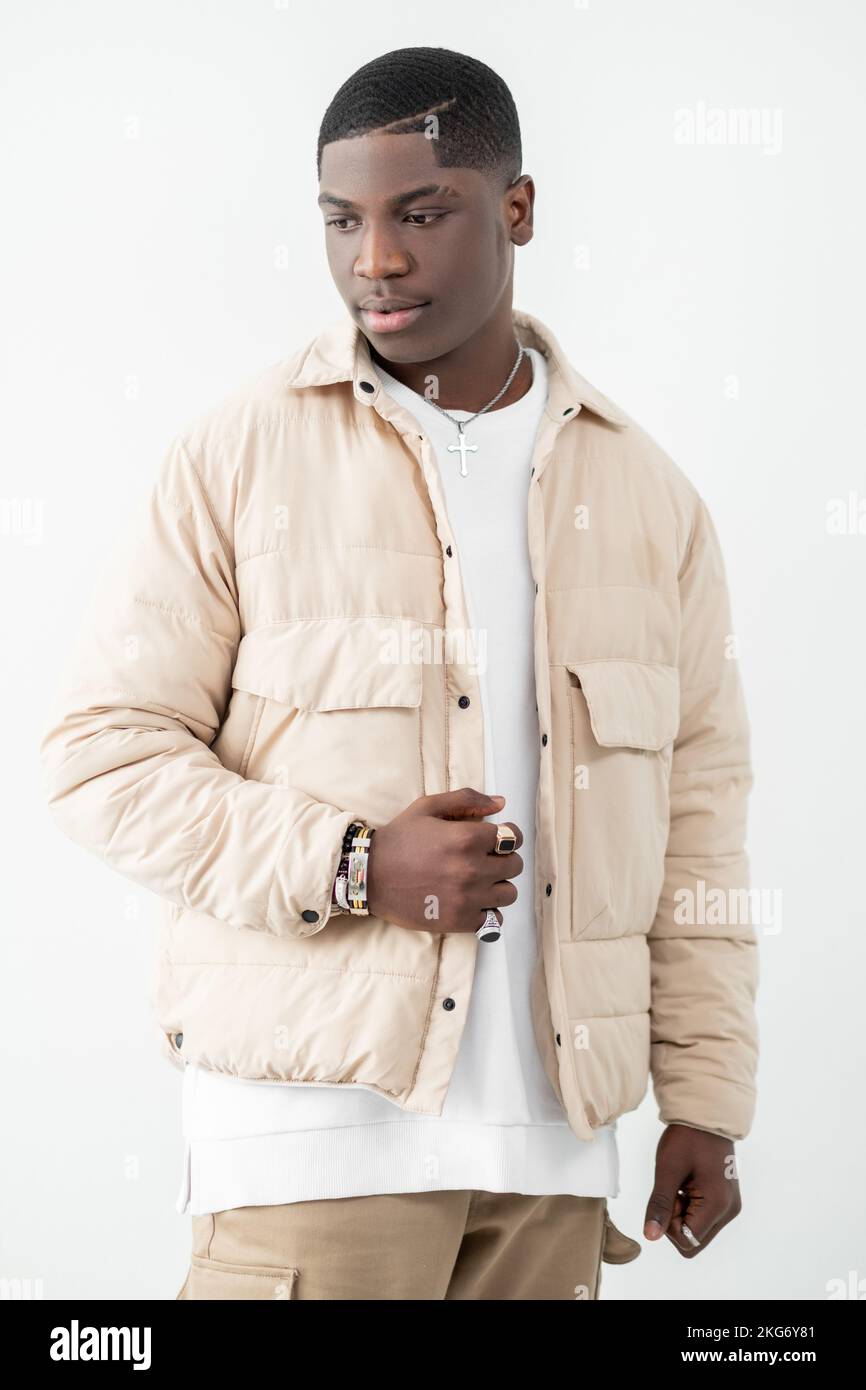 Model photoshoot Confident man portrait Stock Photo - Alamy