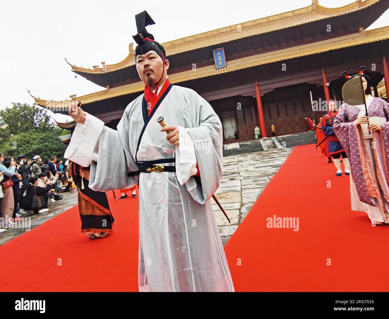 The Hanfu show on the free open day of Nanjing Museum in Nanjing City ...