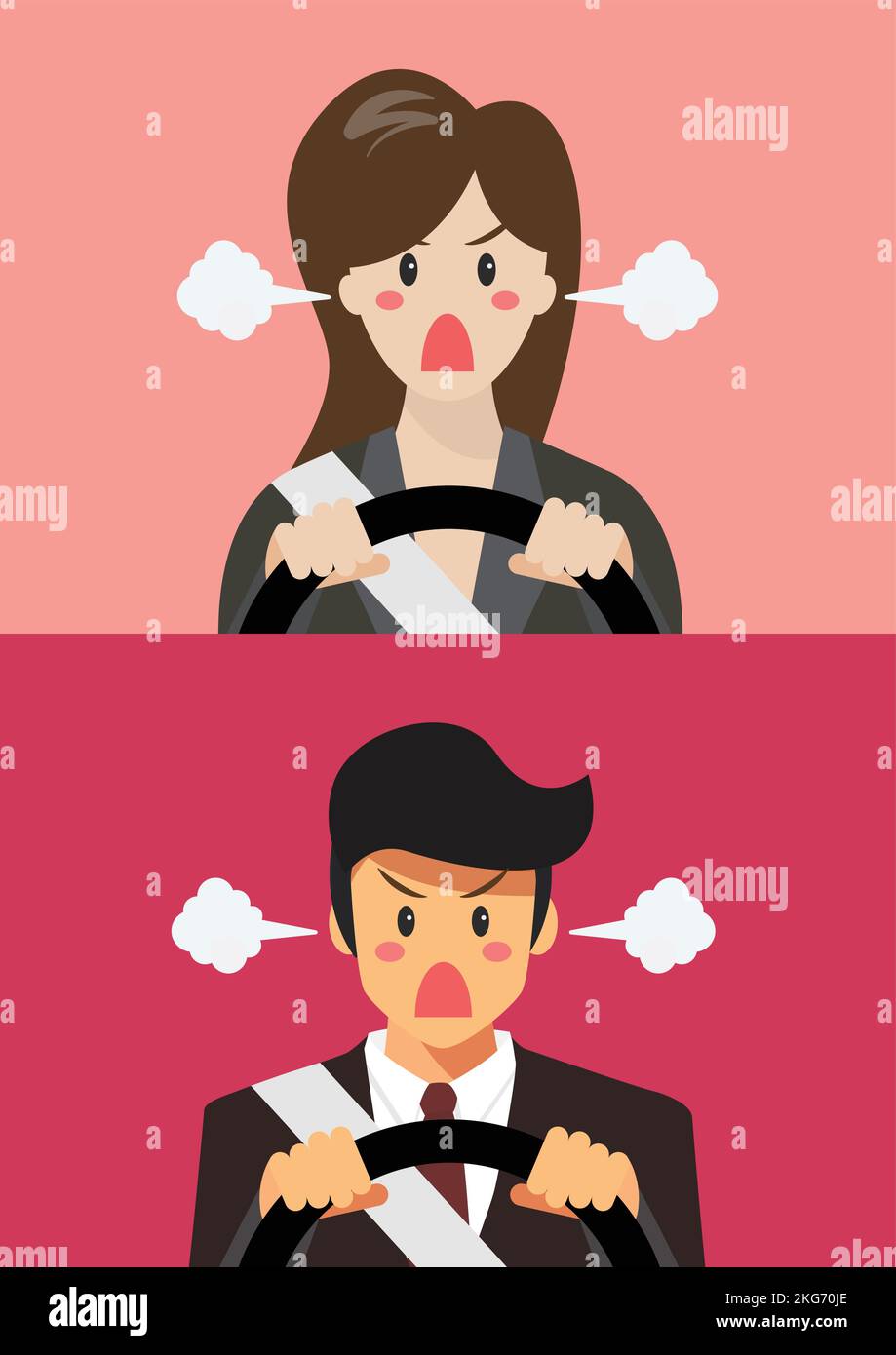 Driver argue Stock Vector Images - Alamy