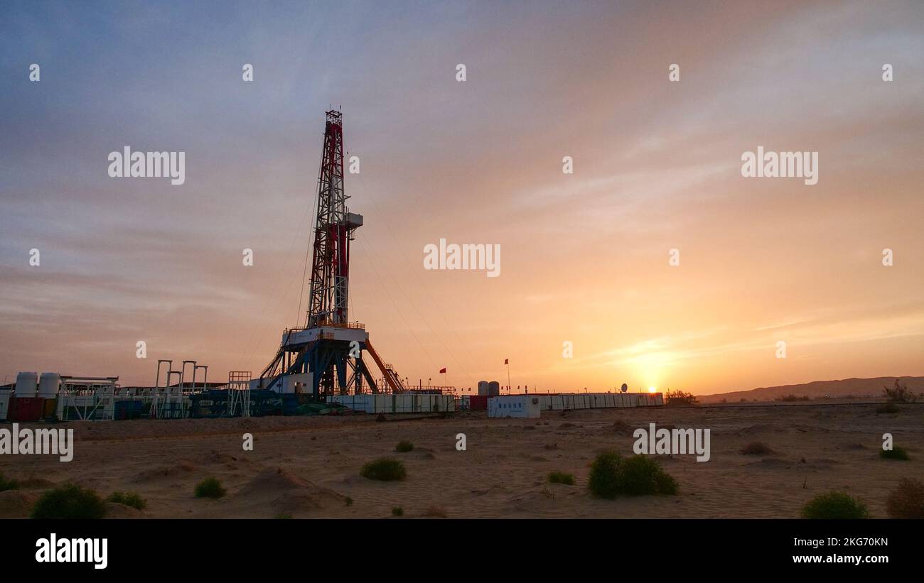 Manshen Well 10 in Tarim oil fields is exploring the ultra-deep ...