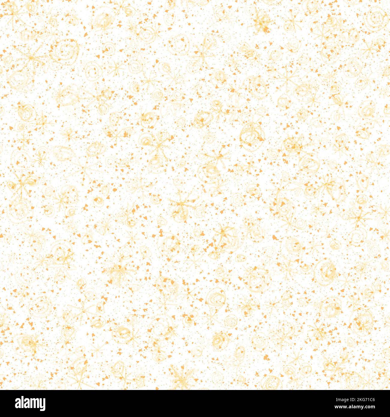 Hand Drawn Snowflakes Christmas Seamless Pattern. Subtle Flying Snow ...