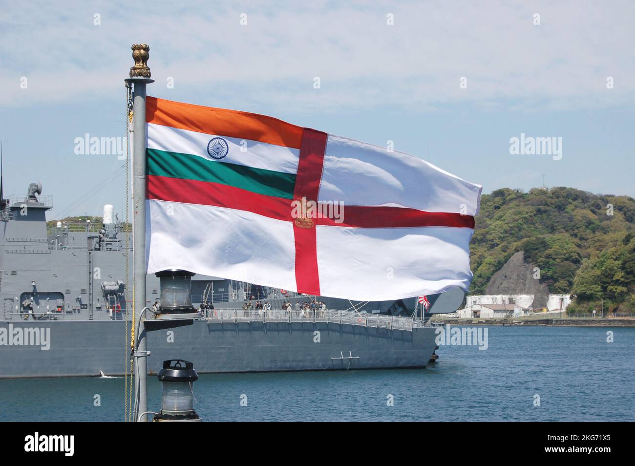 Indian navy ship flag hi-res stock photography and images - Alamy