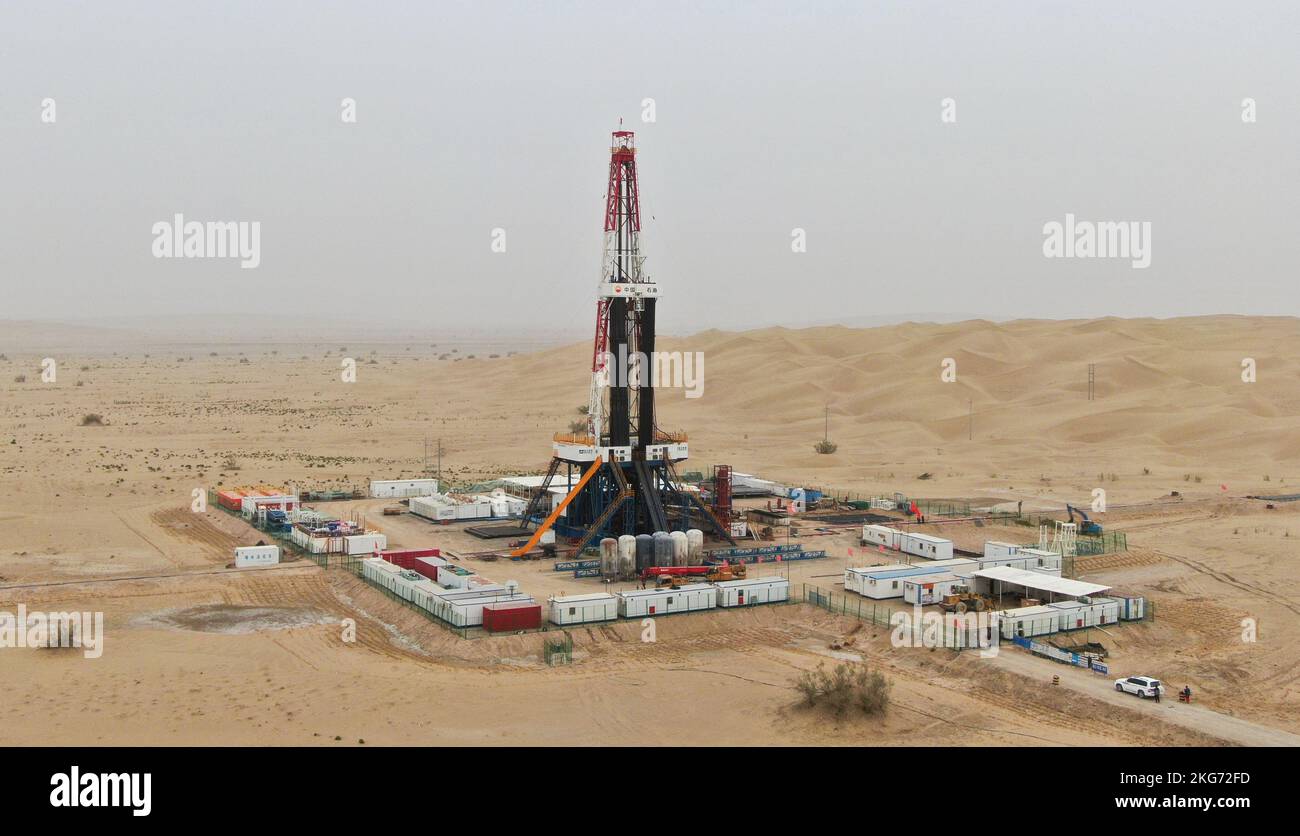 Manshen Well 10 in Tarim oil fields is exploring the ultra-deep ...