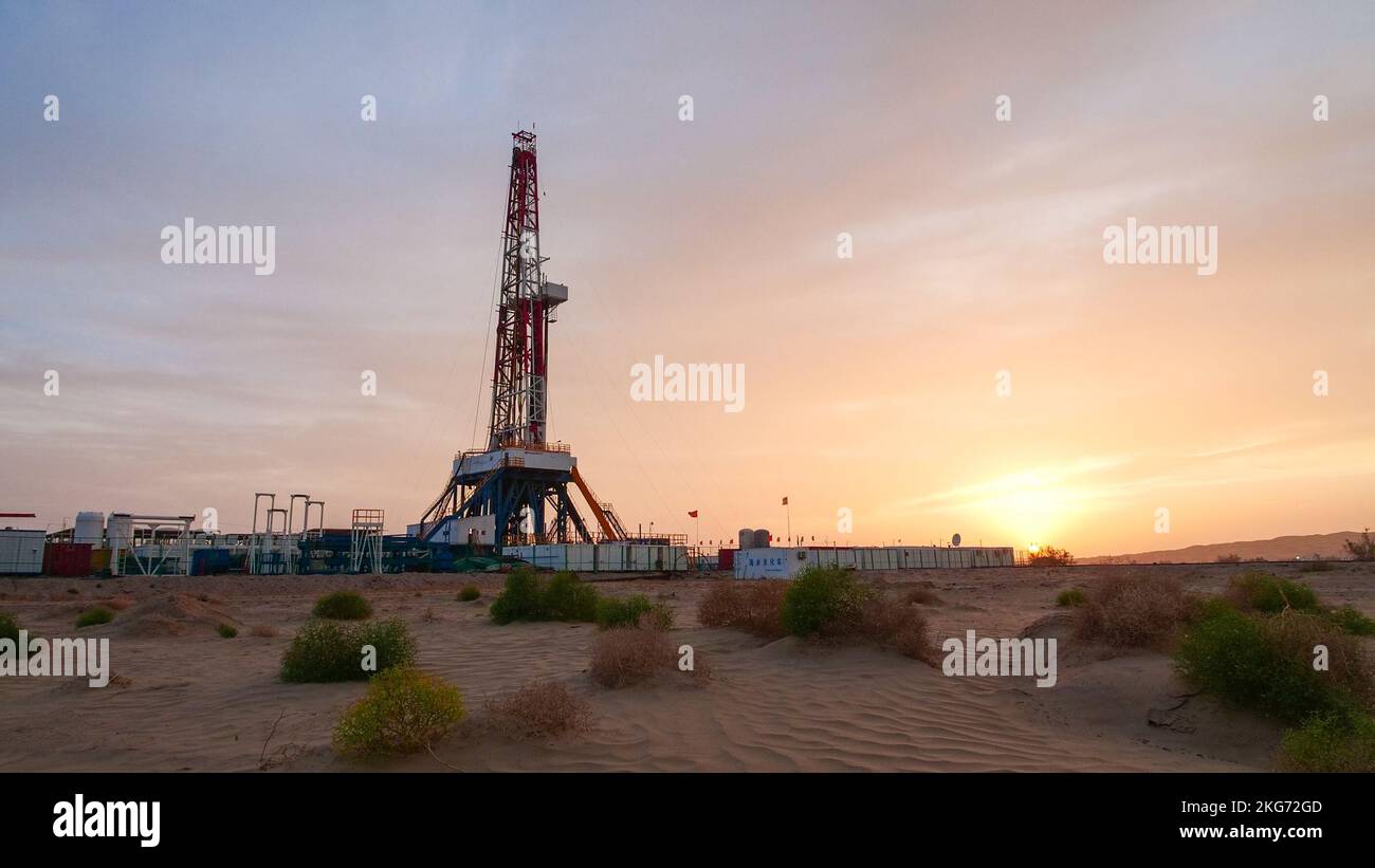 Manshen Well 10 in Tarim oil fields is exploring the ultra-deep ...