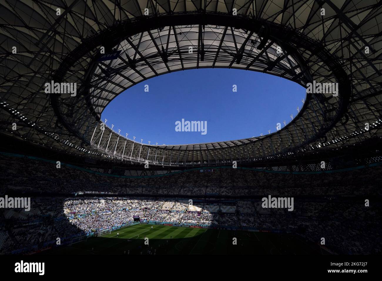 General view inside the stadium ahead of the FIFA World Cup Group C ...