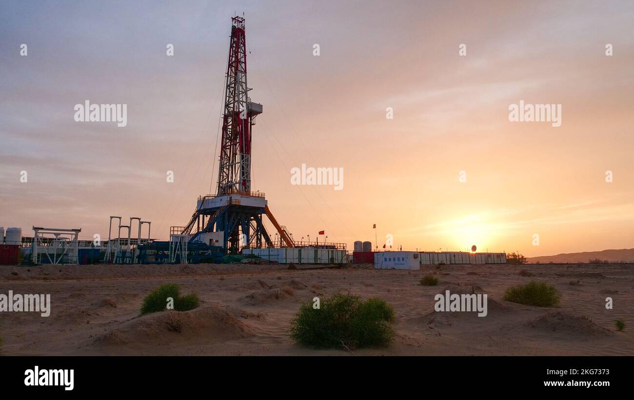 Manshen Well 10 in Tarim oil fields is exploring the ultra-deep ...