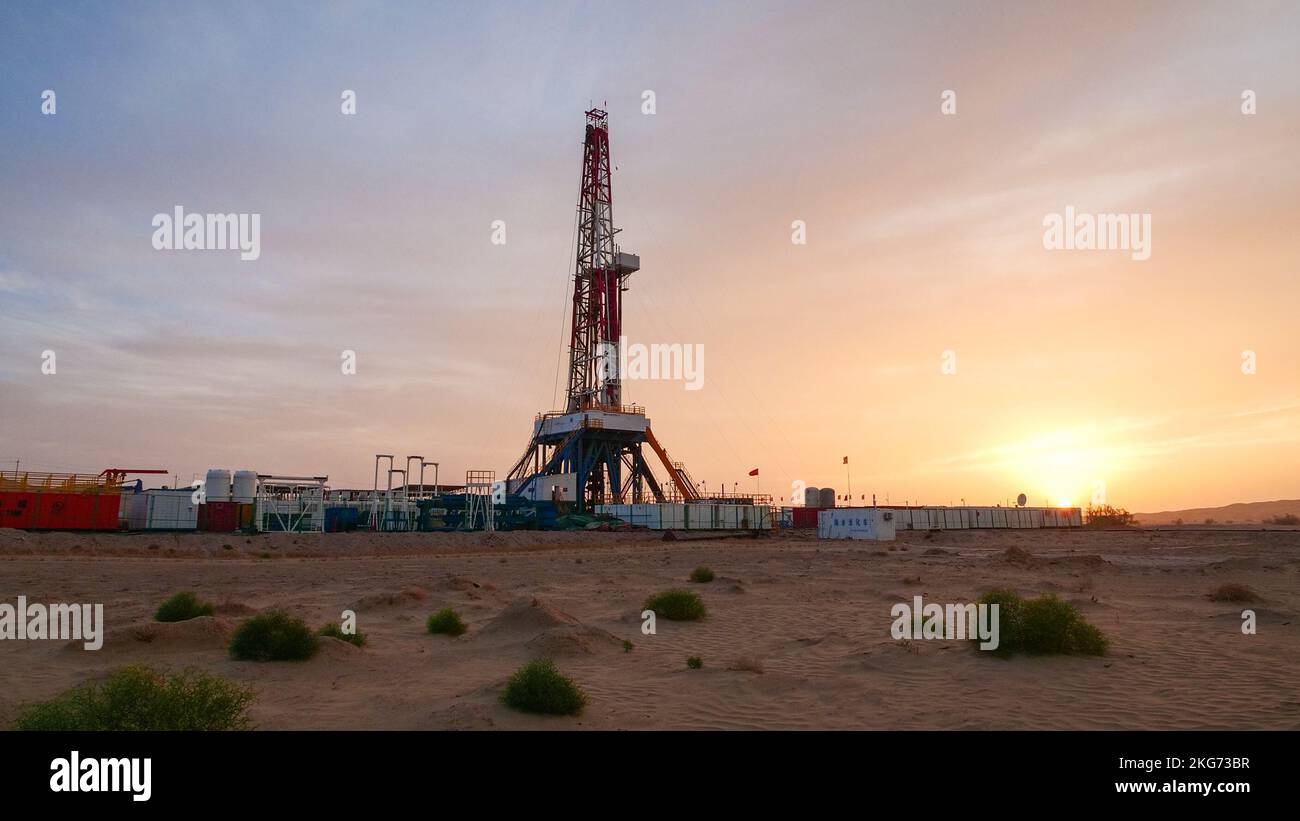 Manshen Well 10 in Tarim oil fields is exploring the ultra-deep ...