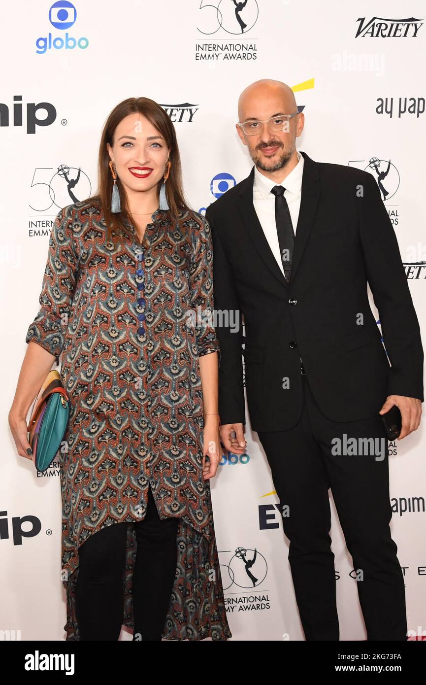 Raul Gallego Abellan and Viktorija Mickute walking the red carpet at ...