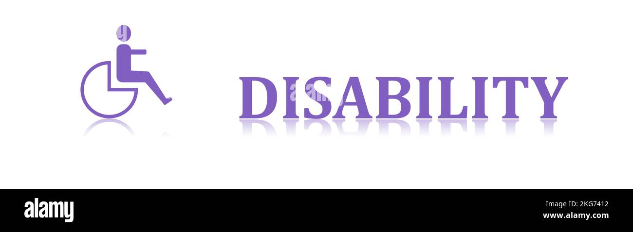 Illustration of a disability concept Stock Photo - Alamy