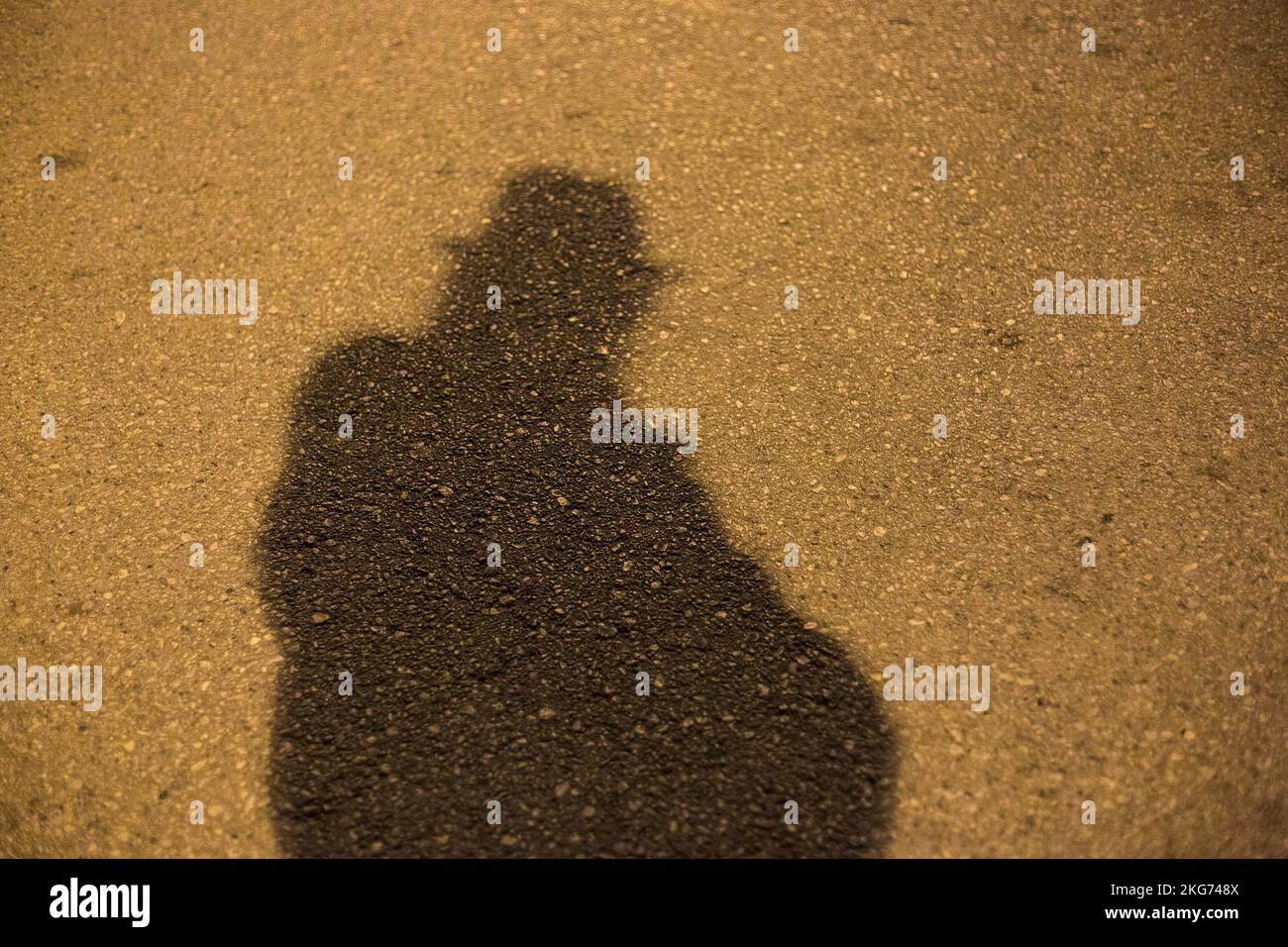 Shadow of the mysterious man Stock Photo - Alamy