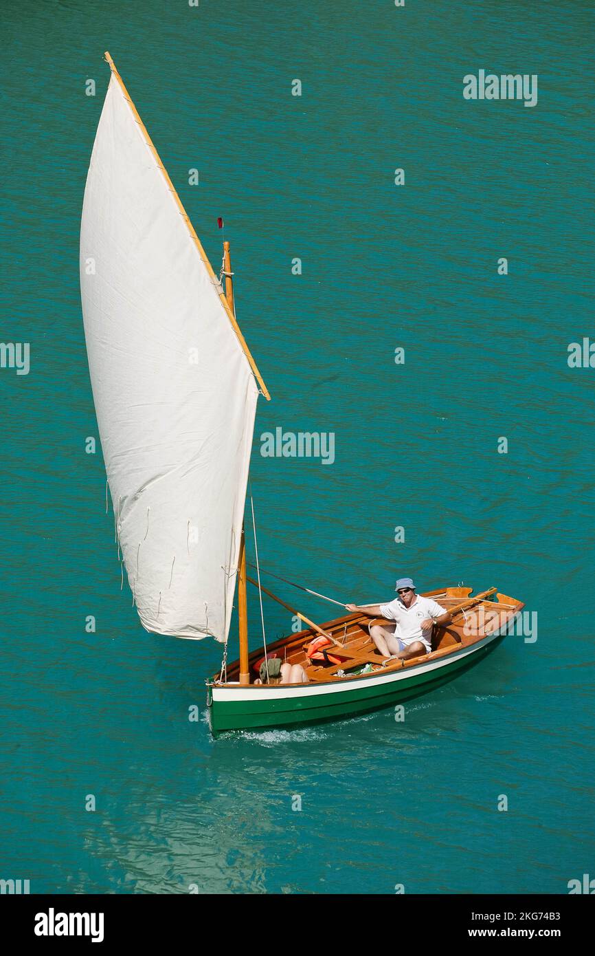 France. Hautes-Alpes (05) Alpes de Haute-Provence. Serre-Poncon Lake ...