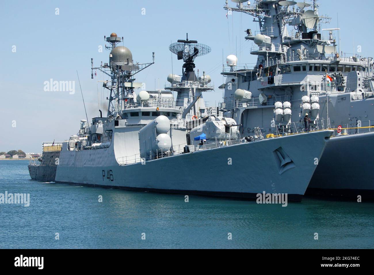 Kanagawa Prefecture, Japan - April 14, 2007: Indian Navy INS Kuthar ...