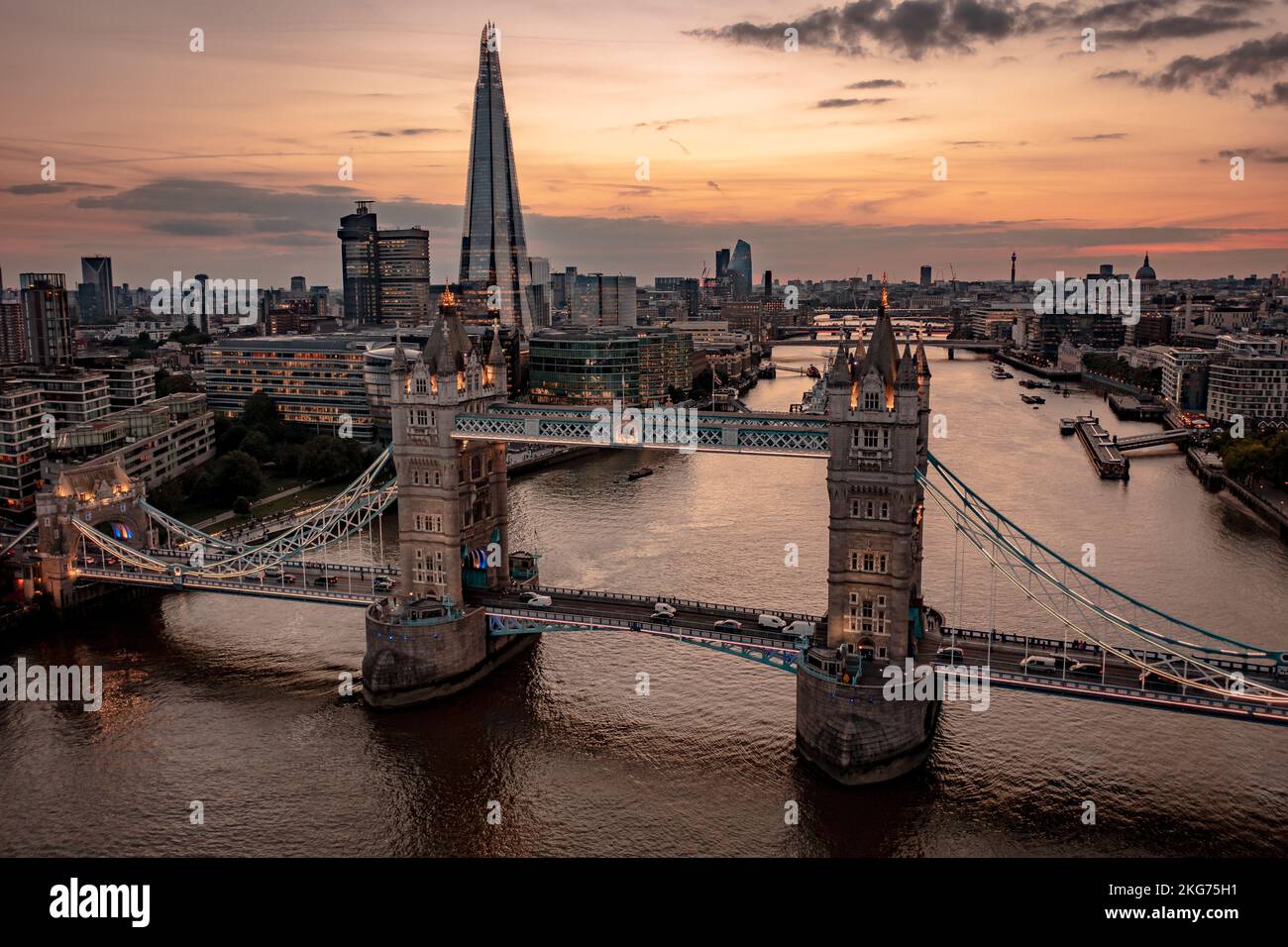 Iconic Tower Bridge in London Crossing the Thames Stock Photo - Alamy