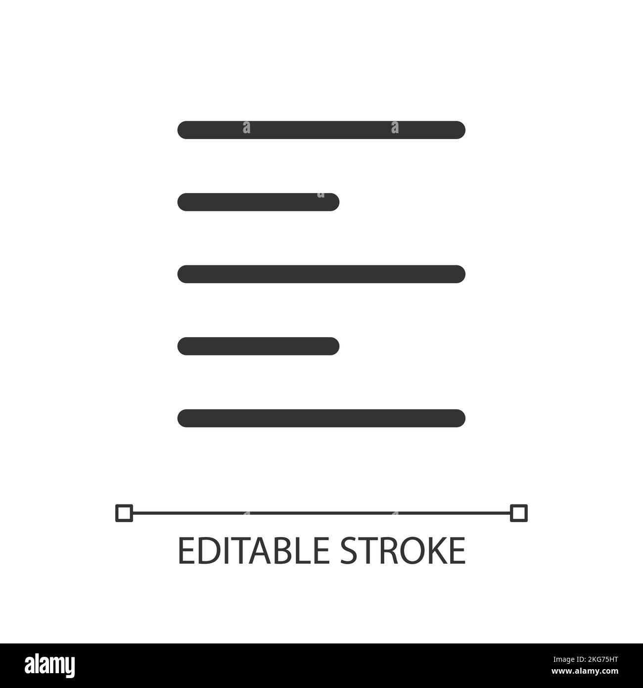 Text pixel perfect linear ui icon Stock Vector Image & Art - Alamy