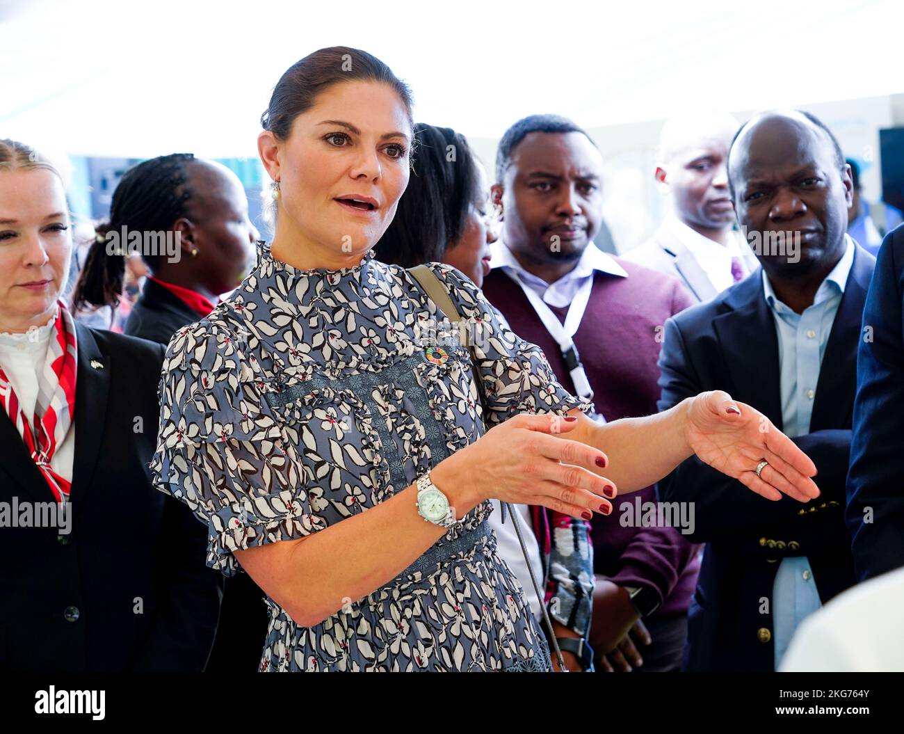 Crown Princess Victoria during a breakfast meeting with local UN and ...