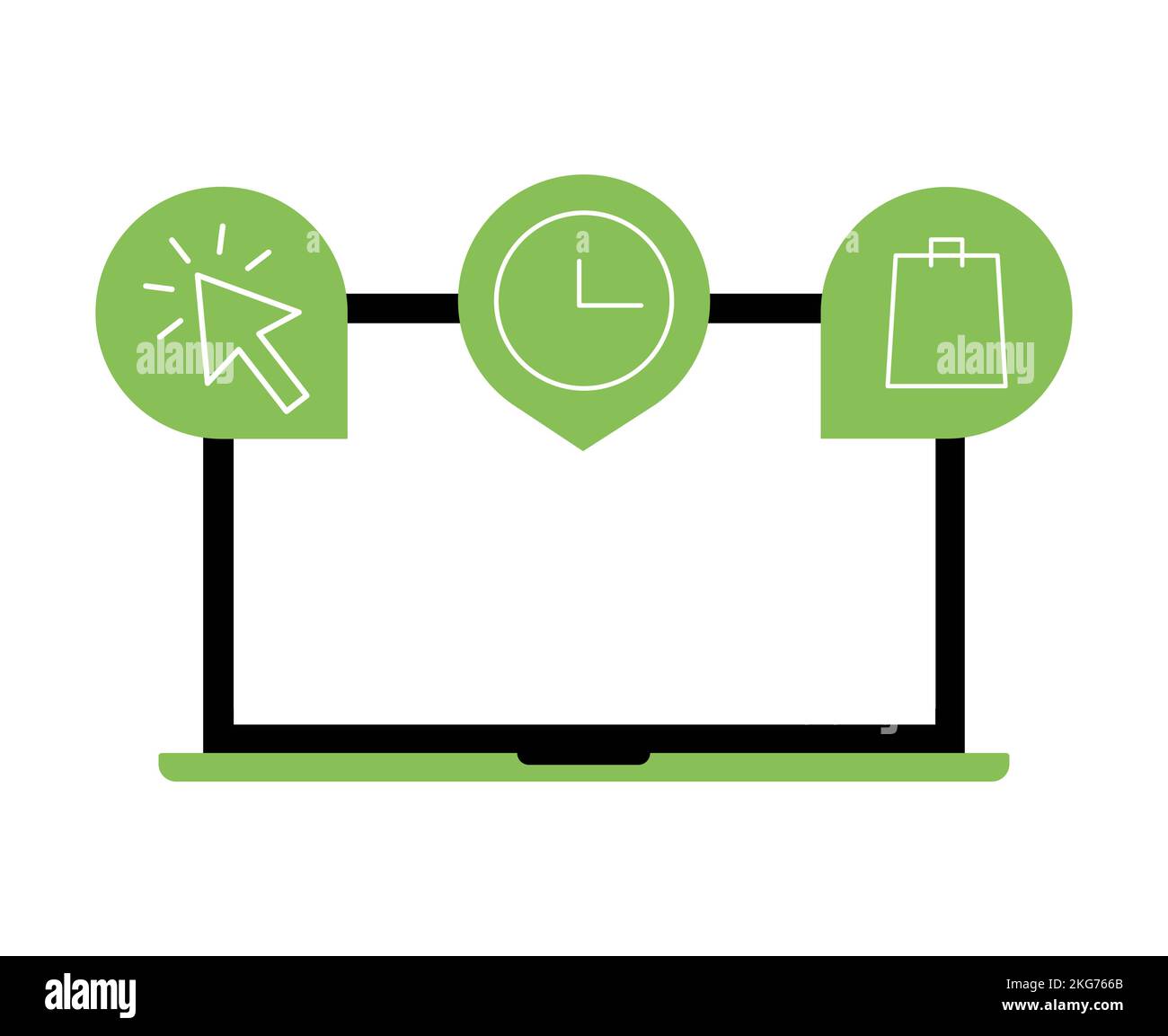 Click and collect logo Stock Vector Images - Alamy