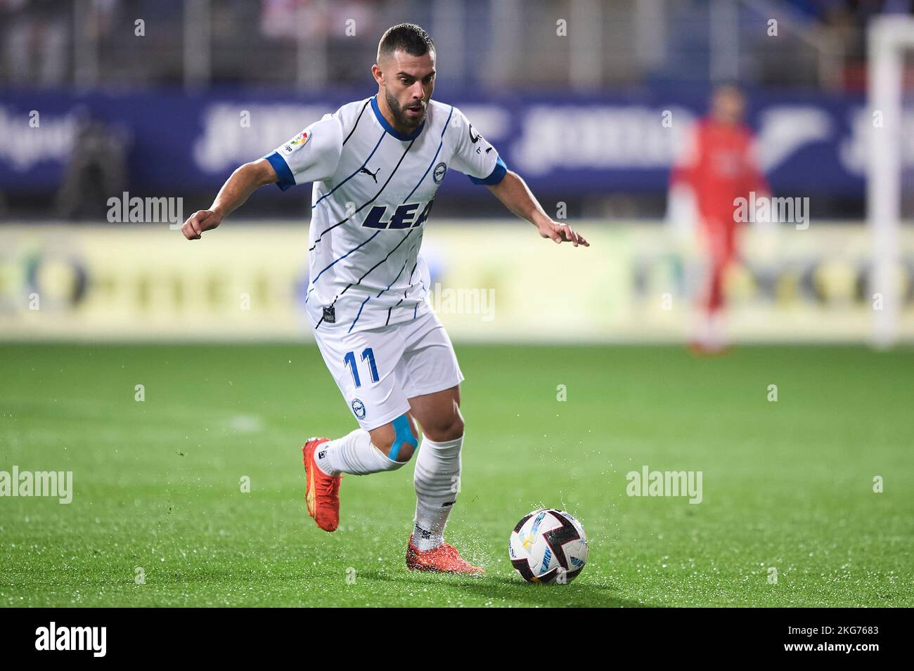 Luis Rioja of Deportivo Alaves during the LaLiga Smartbank at Anduva ...
