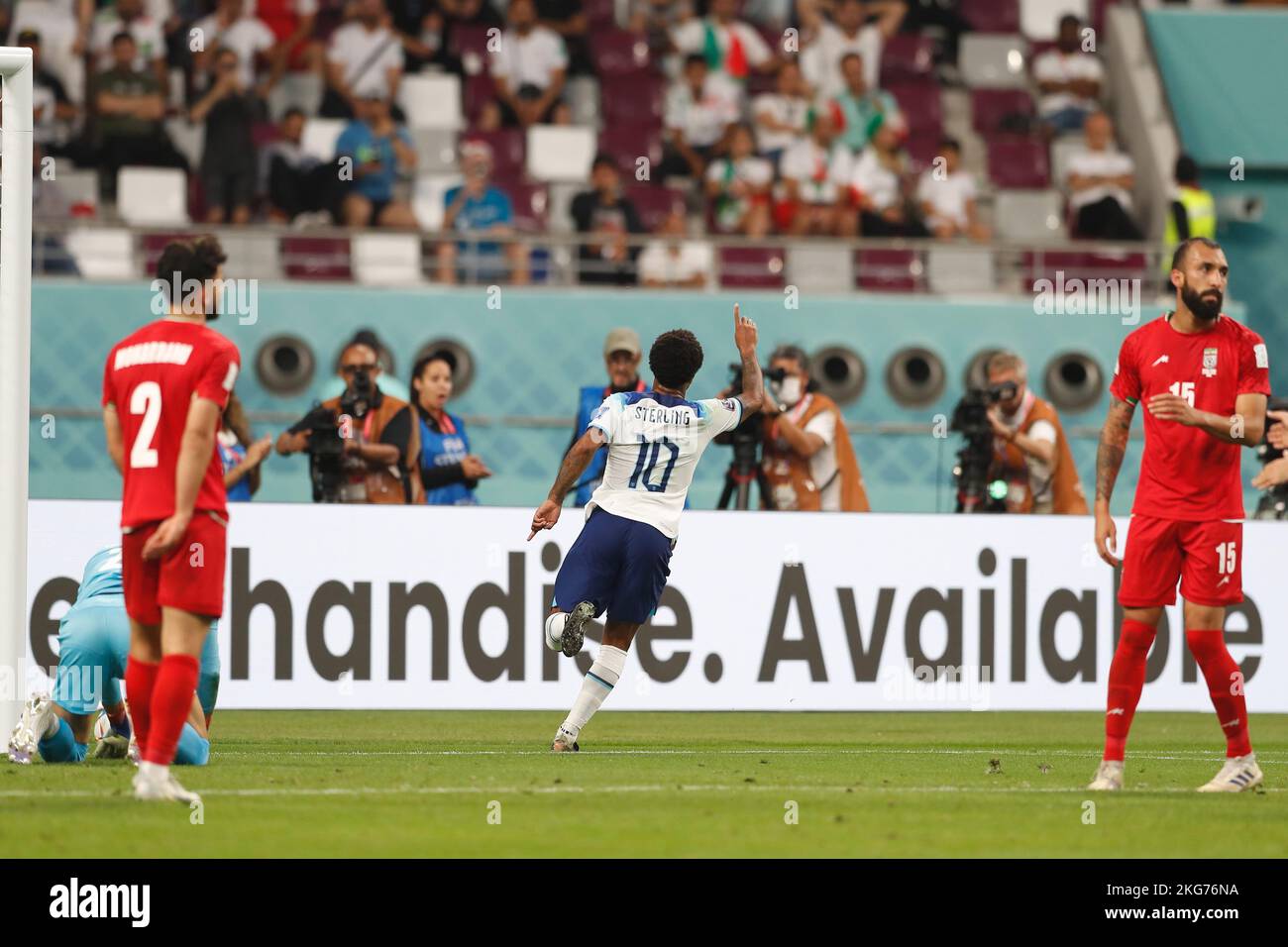 Raheem Sterling (ENG), NOVEMBER 21, 2022 - Football / Soccer : Sterling celebrate after his goal ...