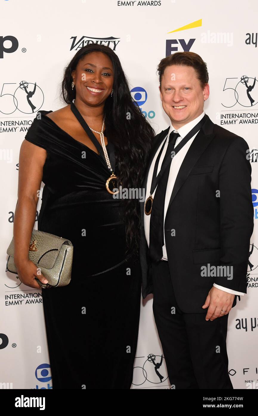 James Rogan and Soleta Rogan walking the red carpet at the ...