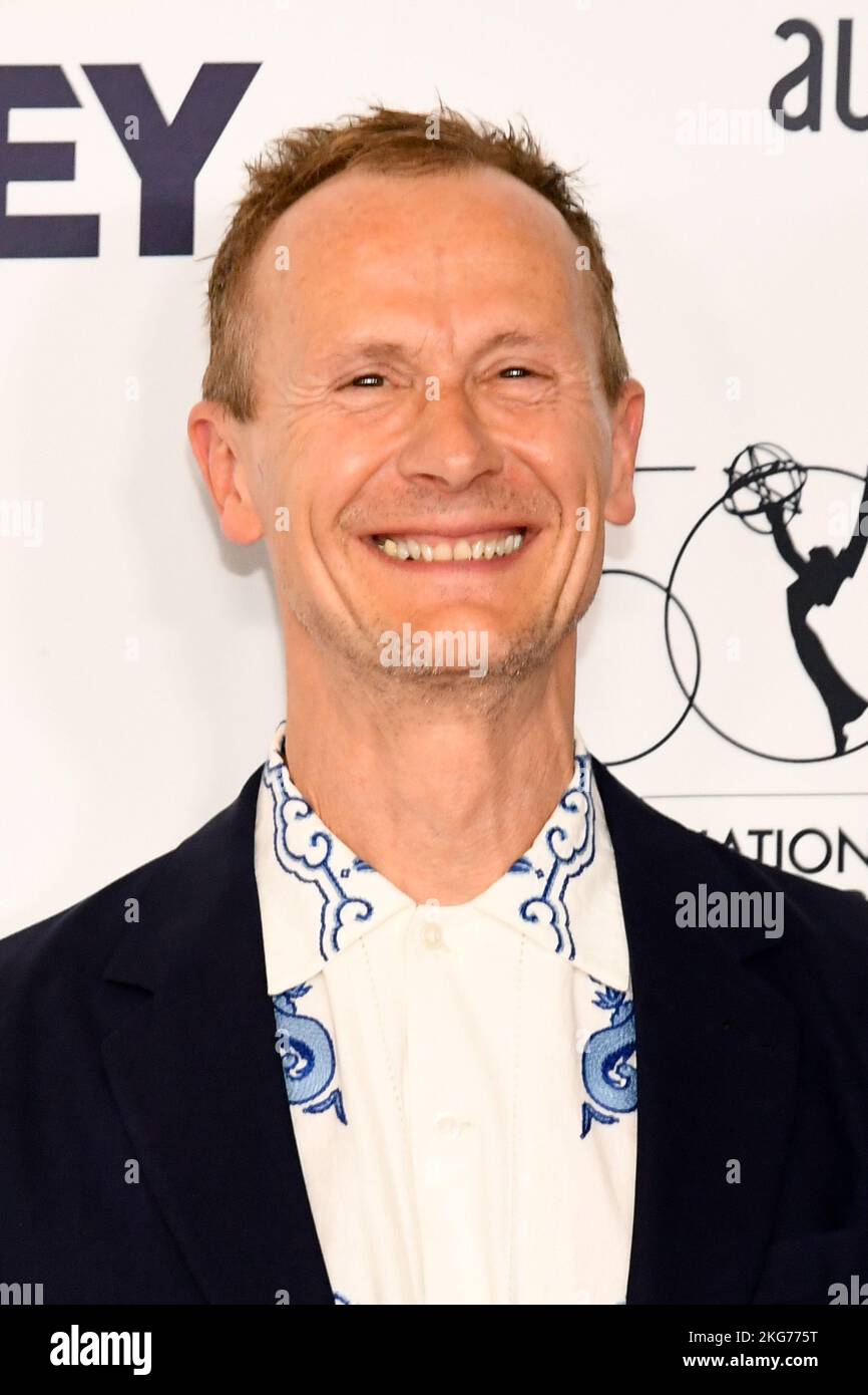 Marc Munden walking the red carpet at the International Emmy Awards at ...