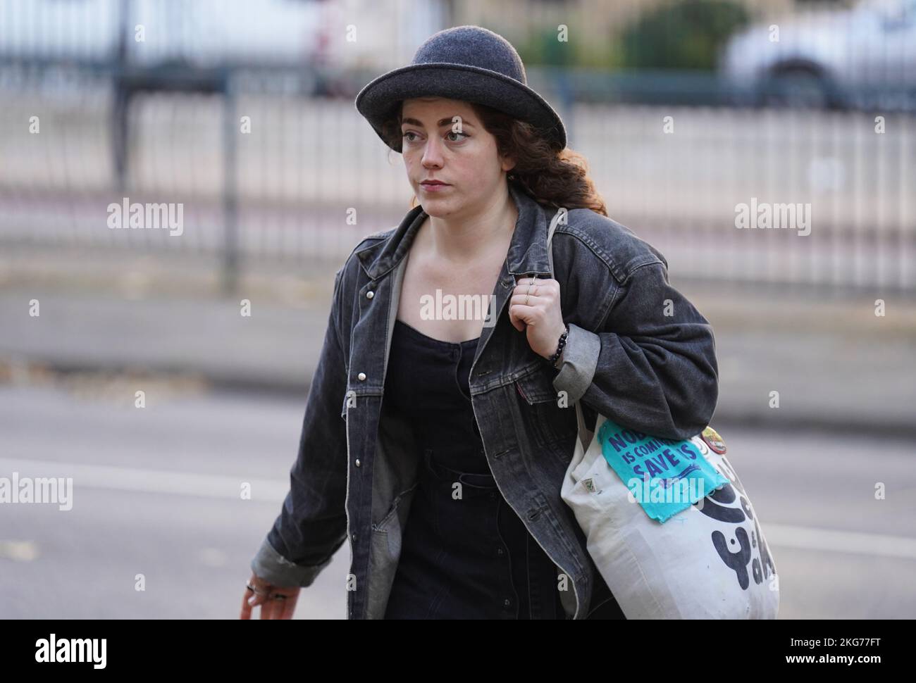 Just Stop Oil protester Emily Brocklebank arrives at Westminster ...