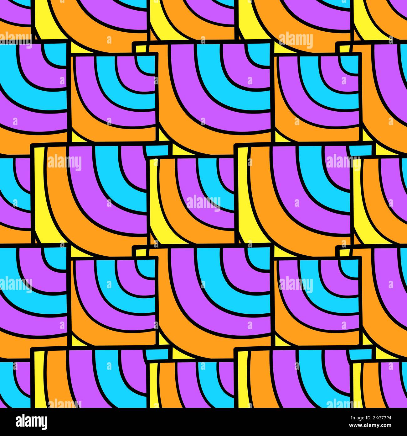 A Vector Illustration Of A Seamless Pattern Of Colored Geometric Patterns Perfect For