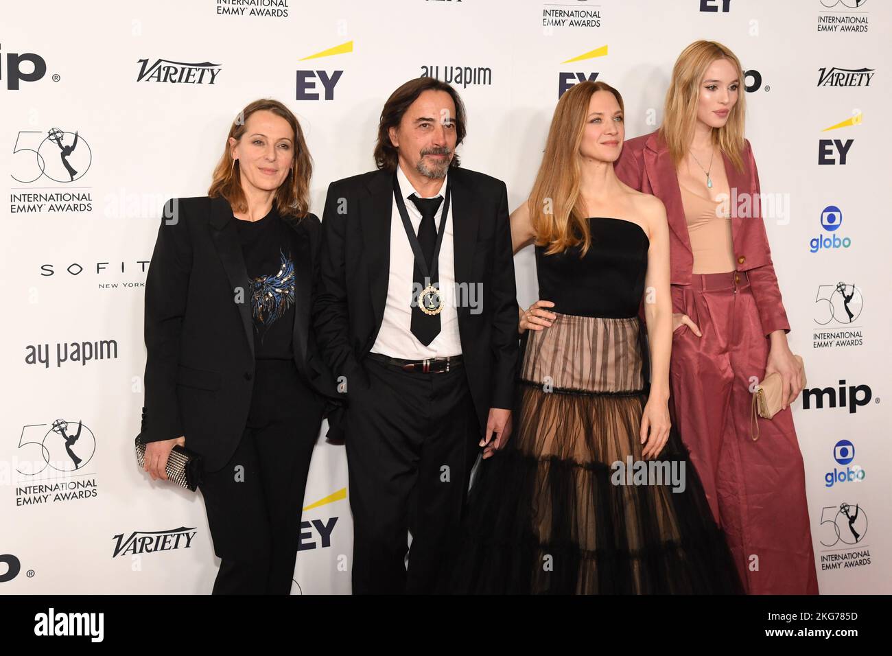 Hubert Besson and Maidi Roth walking the red carpet at the ...