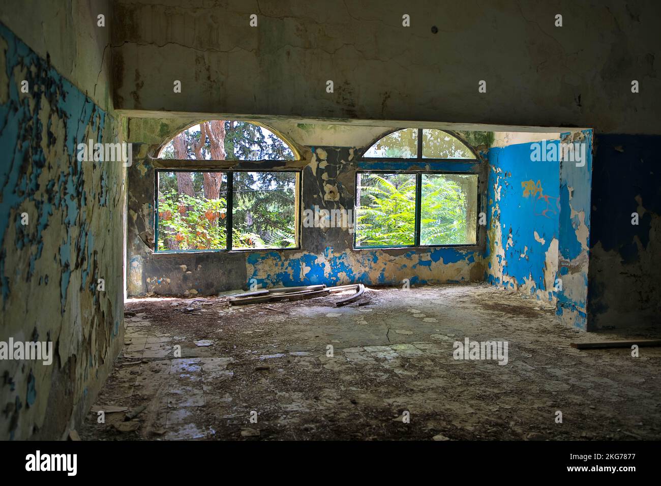 Lost Place in Eleousa. Village on the Greek island of Rhodes Stock ...